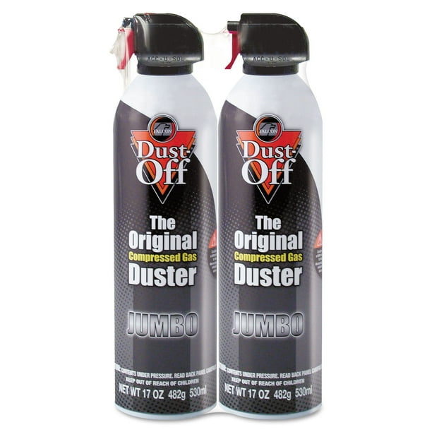 Falcon DPSJMB2 Disposable Compressed Gas Duster, 2 17oz Cans/Pack ...