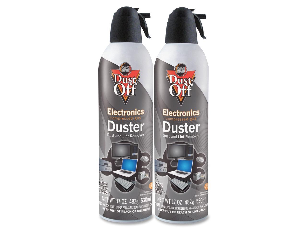 Falcon DPSJMB2 Disposable Compressed Gas Duster, 2 17oz Cans/Pack ...