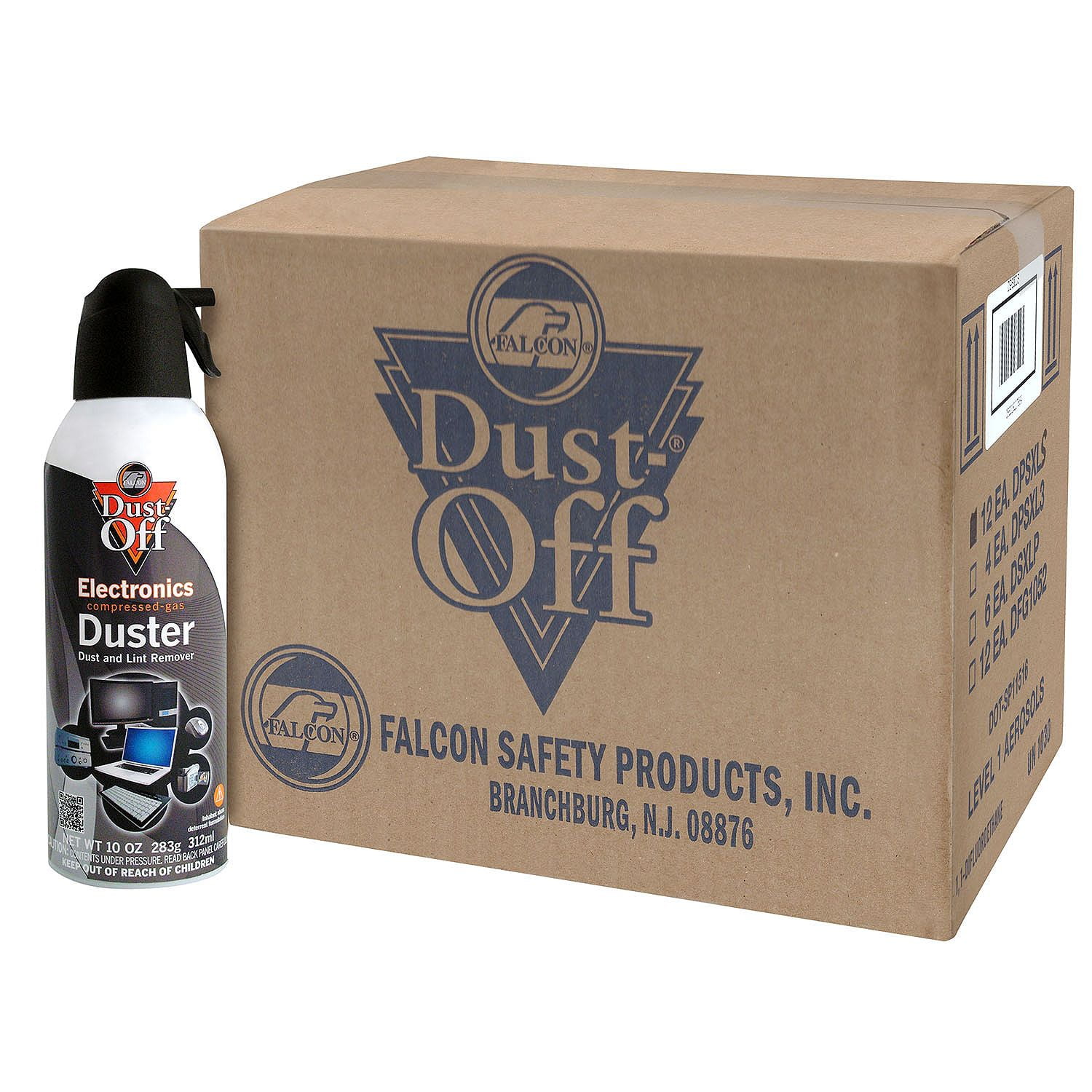 Falcon Dust-Off Compressed Gas Duster 10 oz 12 Pack for Dusting and ...