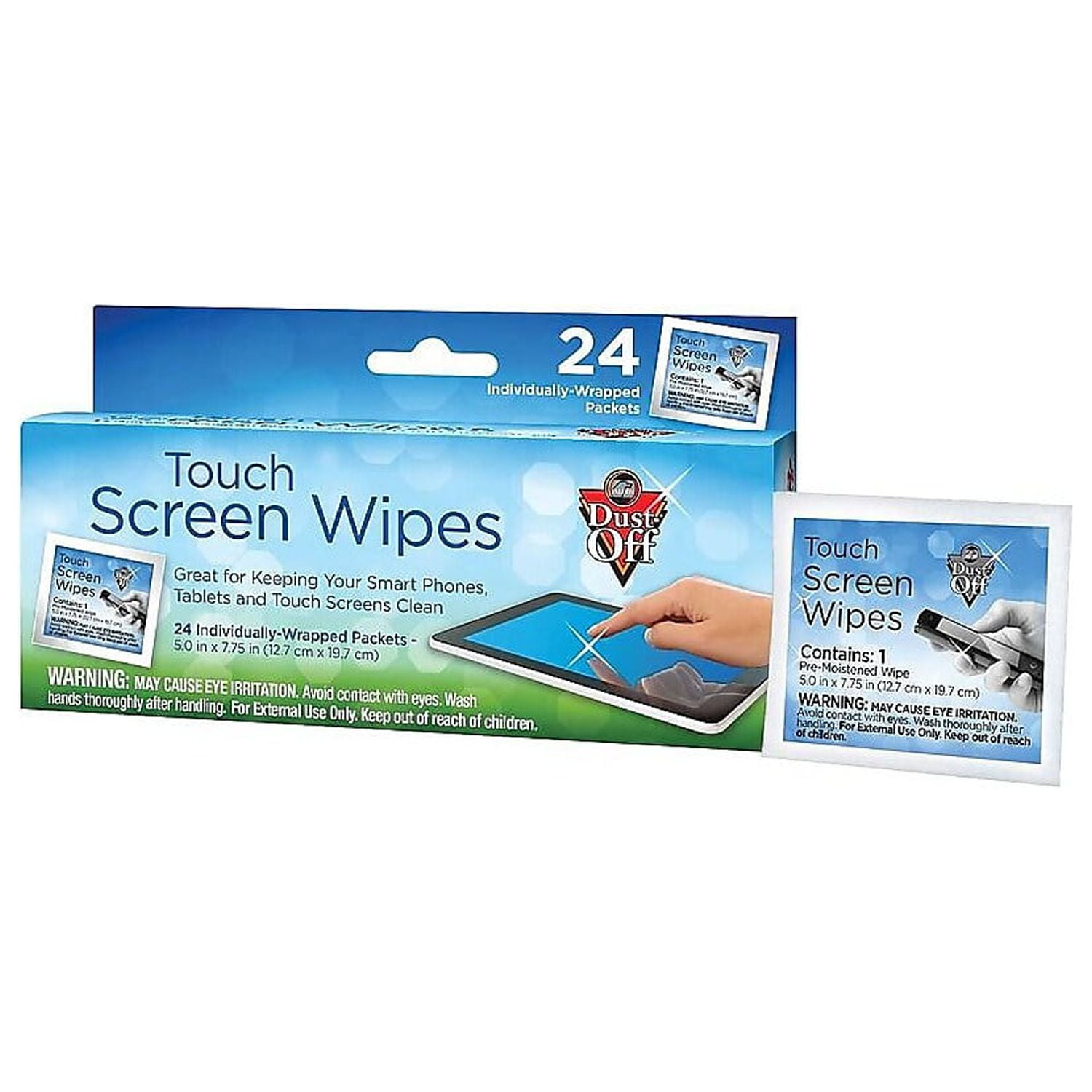 Falcon Dust-Off Touch Screen Wipes/Cloths 24/Pack (DCW) 634920 ...