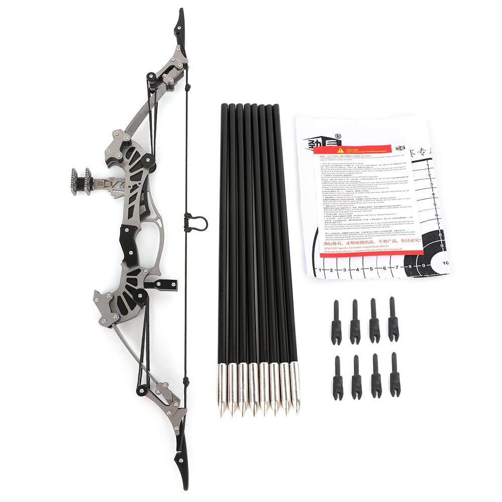 Falcon Mini Compound Bow, 16 lbs Draw Weight, Stainless Steel & Carbon ...