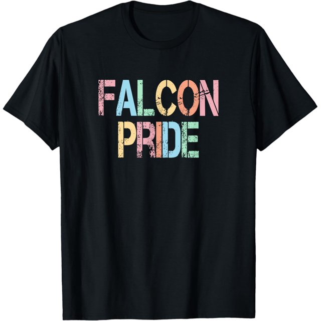 Falcon Pride High School Sports Fan Mascot School Spirit T-ShirtMen and women, White Black T ...