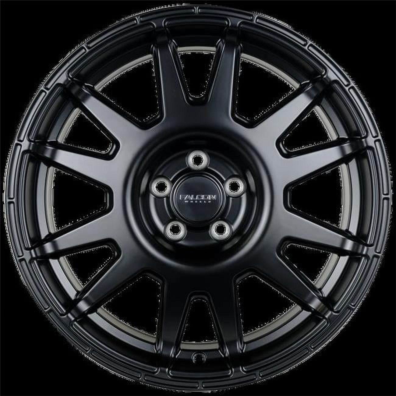 Falcon Wheels 17 x 8 in. V2 Series Cast Aluminum Wheel, Full Matte ...
