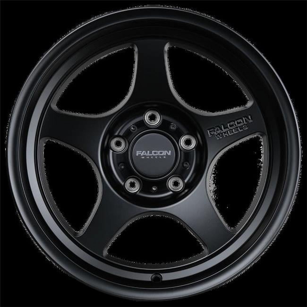 Falcon Wheels 17 x 9 in. T2 Series Cast Aluminum Wheel, Full Matte ...