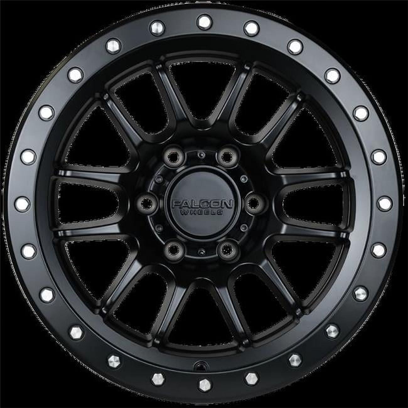 Falcon Wheels 17 x 9 in. T7 Series Cast Aluminum Wheel, Full Matte ...