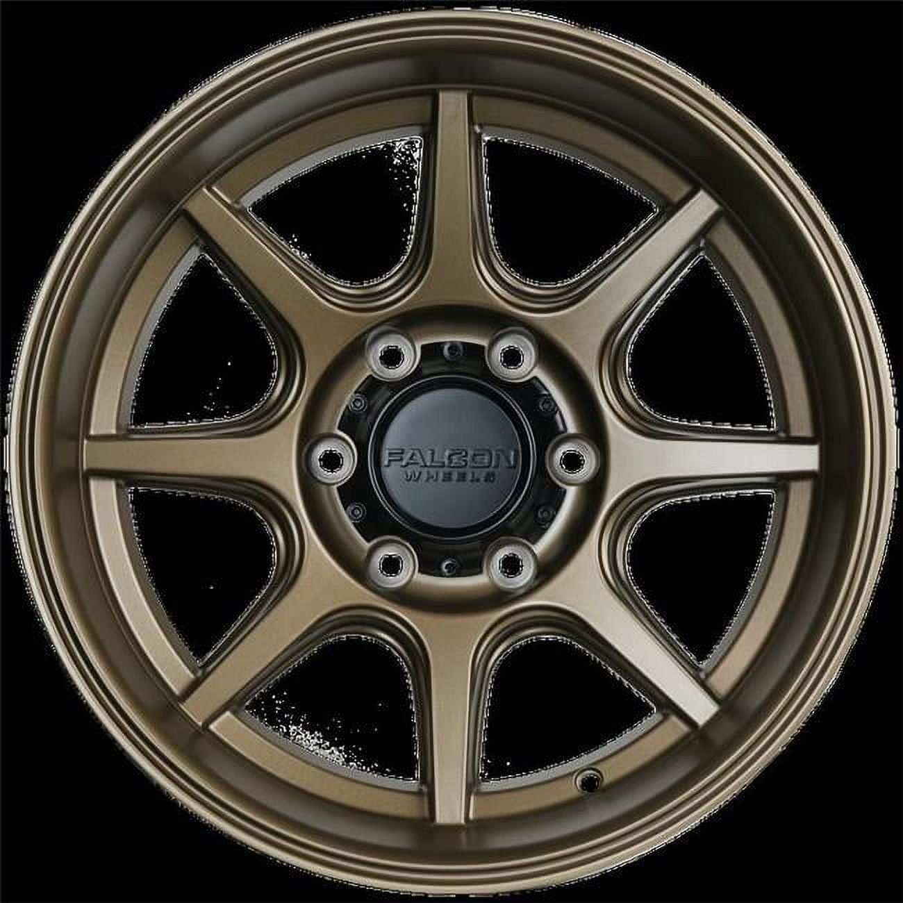 Falcon Wheels T8-7983-12-MBR 17 x 9 in. T8 Series Cast Aluminum Wheel ...