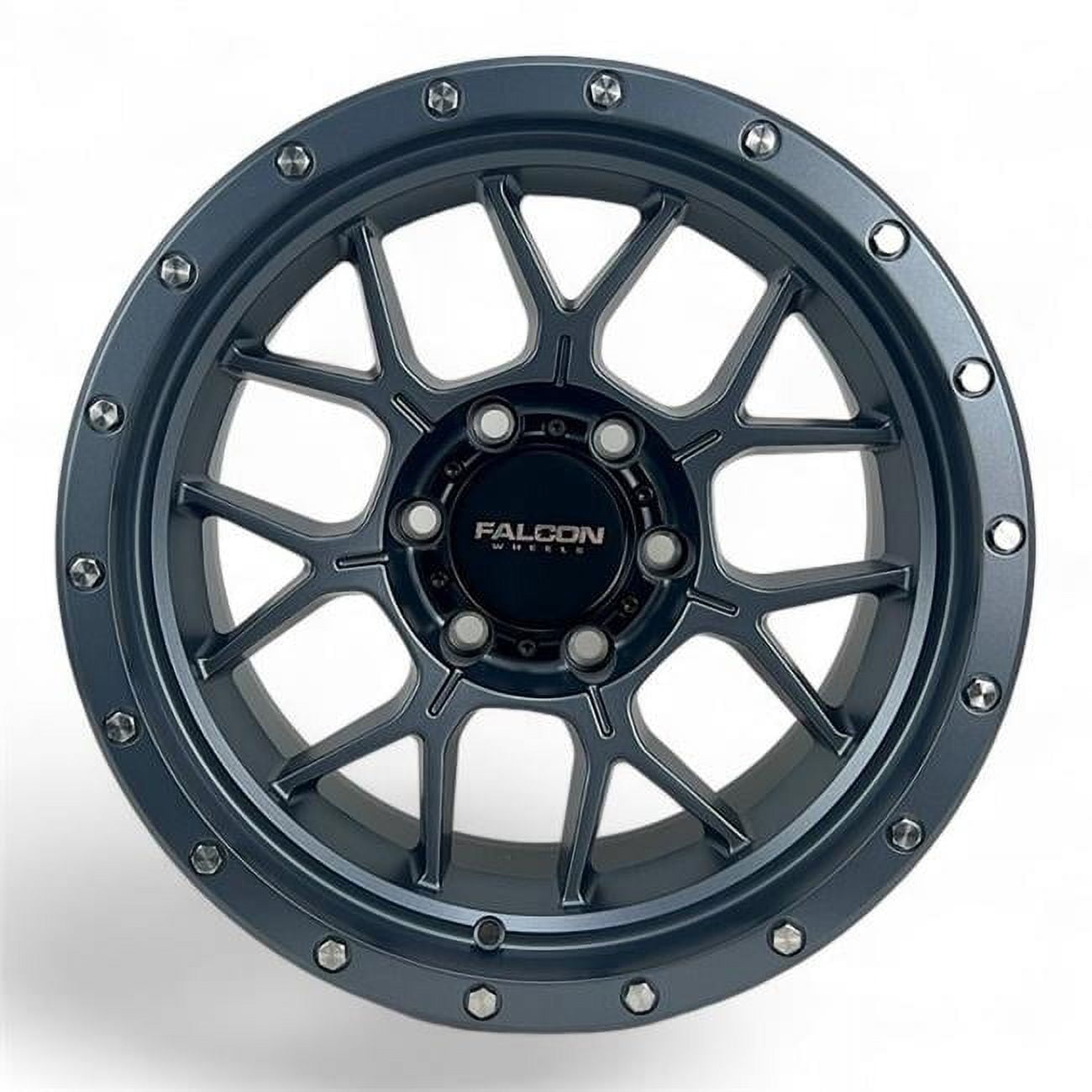 Falcon Wheels TX-7983-12-MGN 17 x 9 in. TX Titan Series Cast Aluminum ...