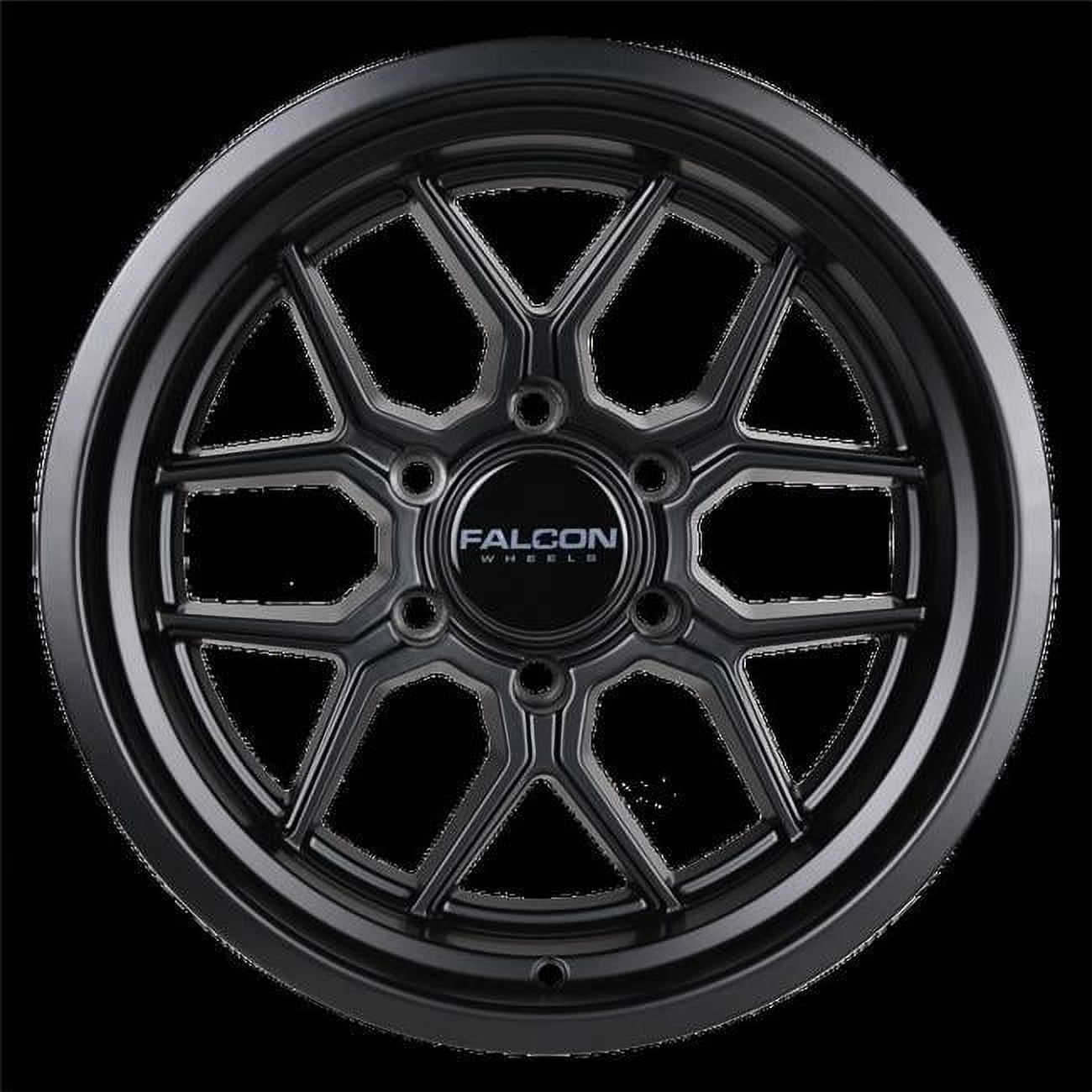 Falcon Wheels 17 x 9 in. TX1 Apollo Series Cast Aluminum Wheel, Full ...