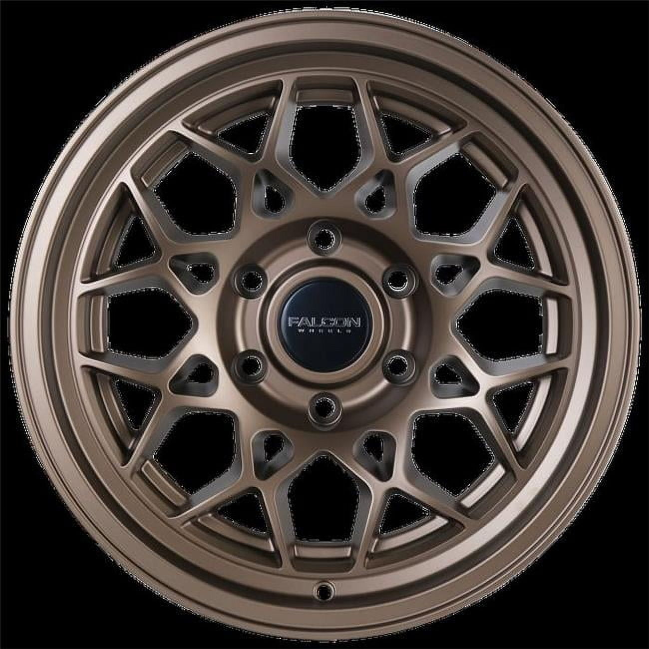 Falcon Wheels TX3-7983-0-MBR 17 x 9 in. TX3 EVO Series Cast Aluminum ...