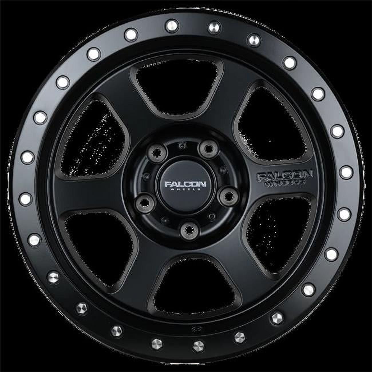 Falcon Wheels 18 x 9 in. T1 Series Cast Aluminum Wheel, Full Matte ...
