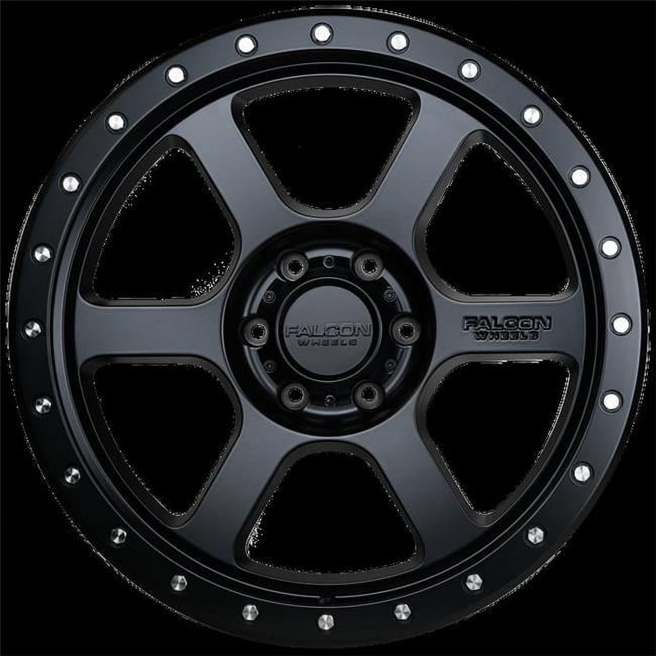 Falcon Wheels 18 x 9 in. T1 Series Cast Aluminum Wheel, Full Matte ...