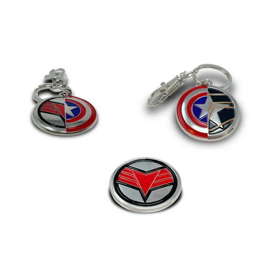 Falcon & Winter Soldier w/Captain America Keychain Set + Bonus Falcon ...