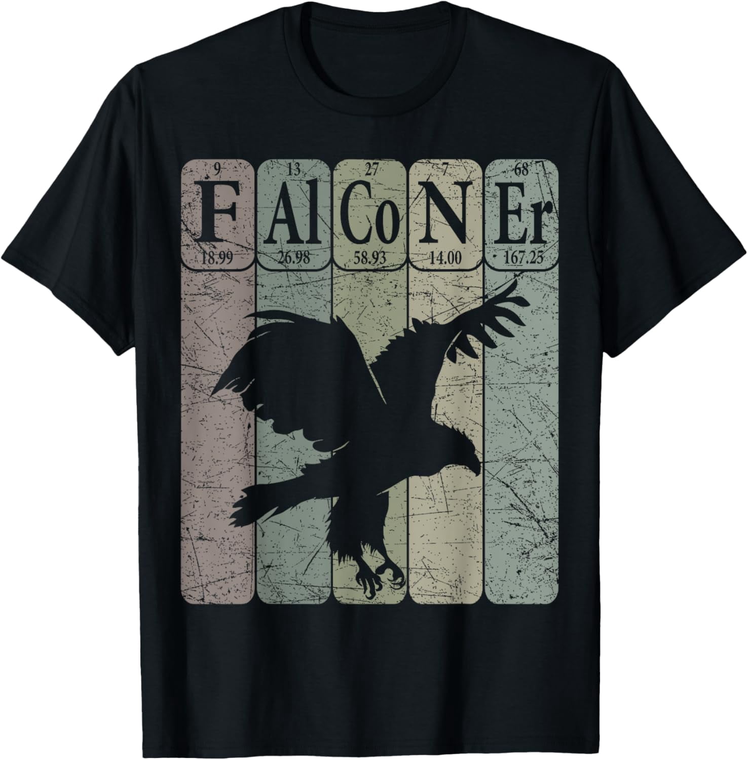 Falconer Periodic Table Elements Falconry Ornithology T-ShirtMen and ...