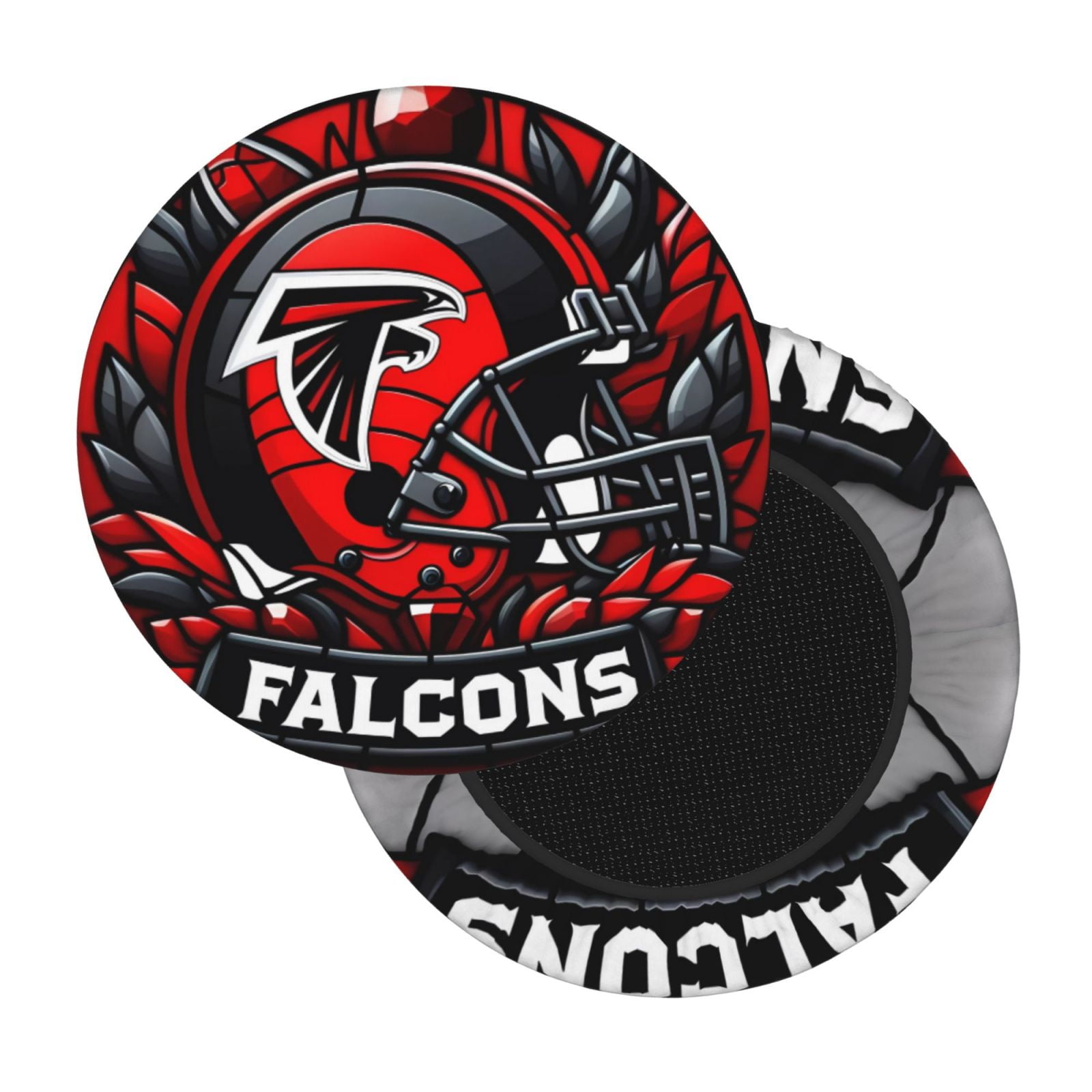 Falcons American Football Team Round Bar Chair Cushion Covers Elastic ...