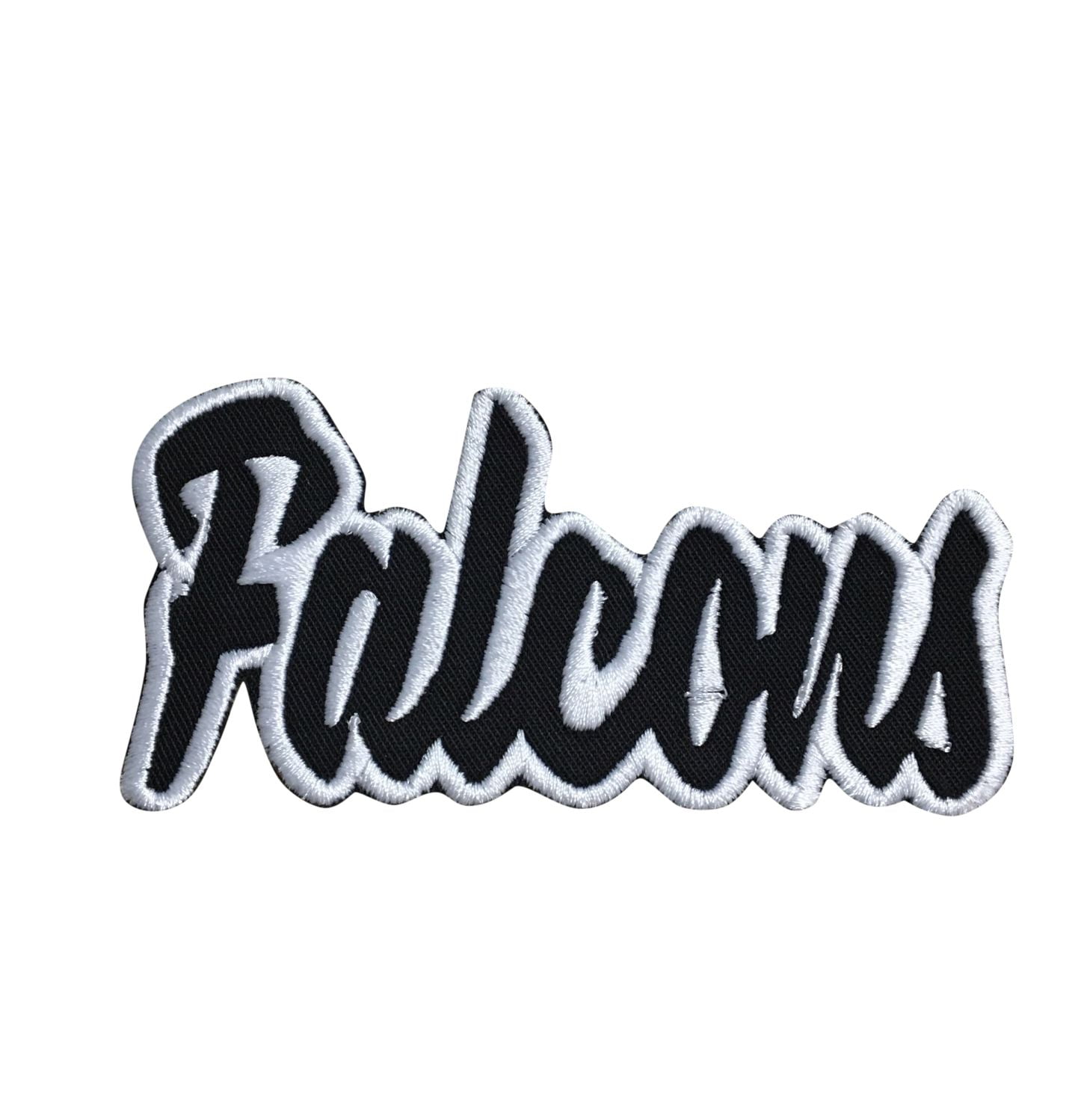 Falcons - Black/White - Team Mascot - Words/Names - Iron on Applique ...