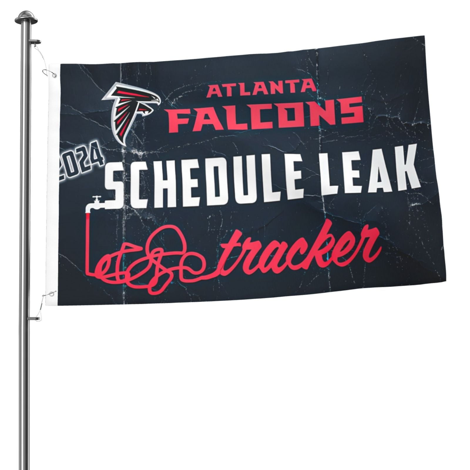 Falcons Football Team Double-Sided Flag 2x3ft, Garden Hanging Flag ...