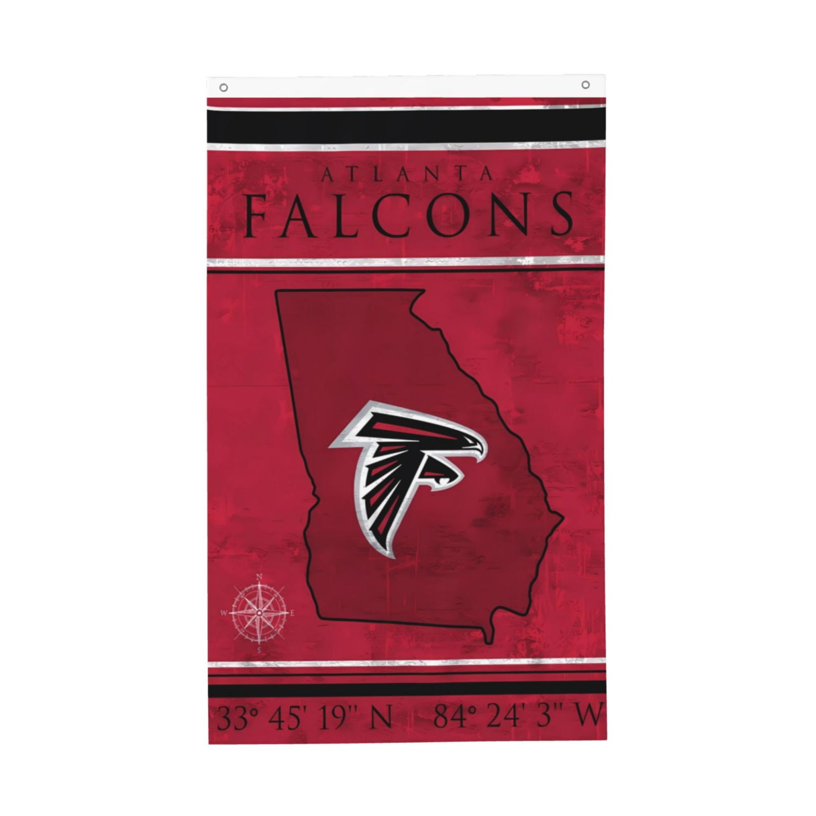 Falcons Football Team Double Sided Support Flag 3x5ft Flag ...