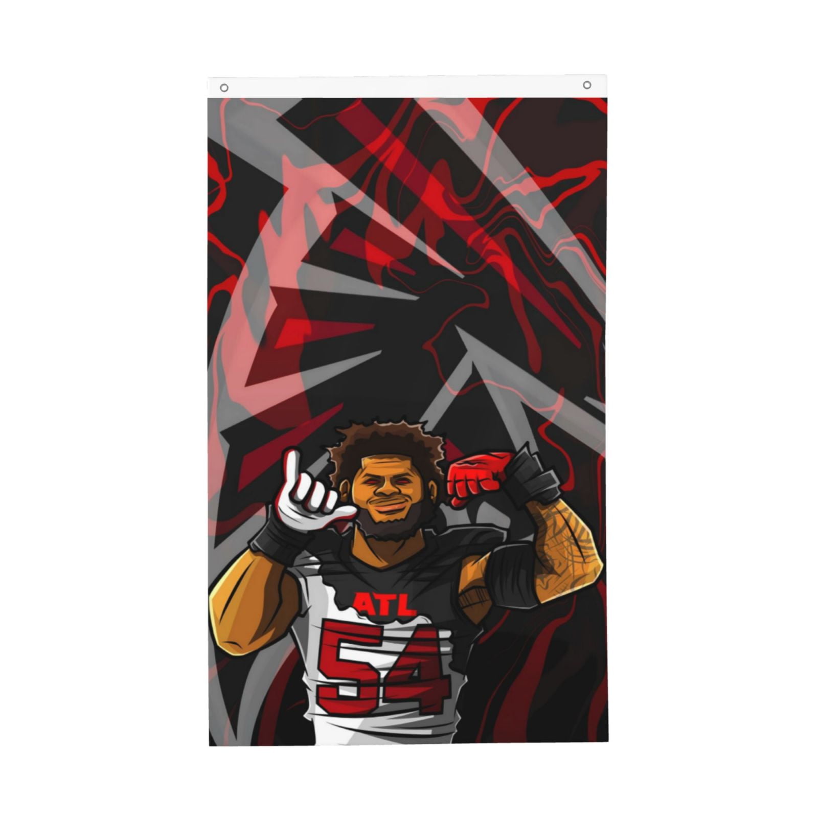 Falcons Football Team Double Sided Support Flag 3x5ft Flag ...