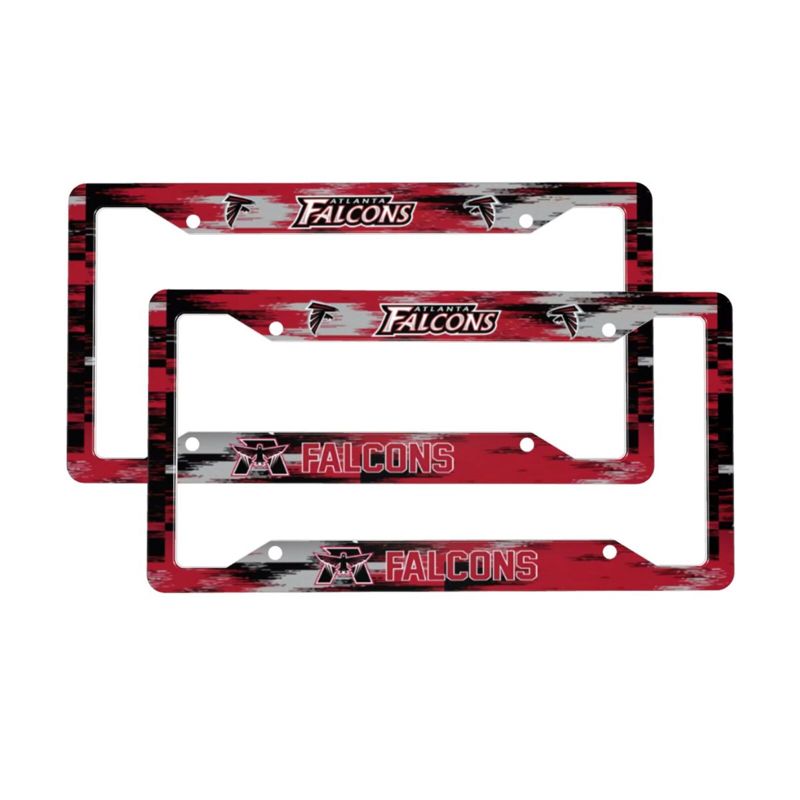 Falcons Football Team Four-Hole License Plate Frame (One Pair) Suitable ...