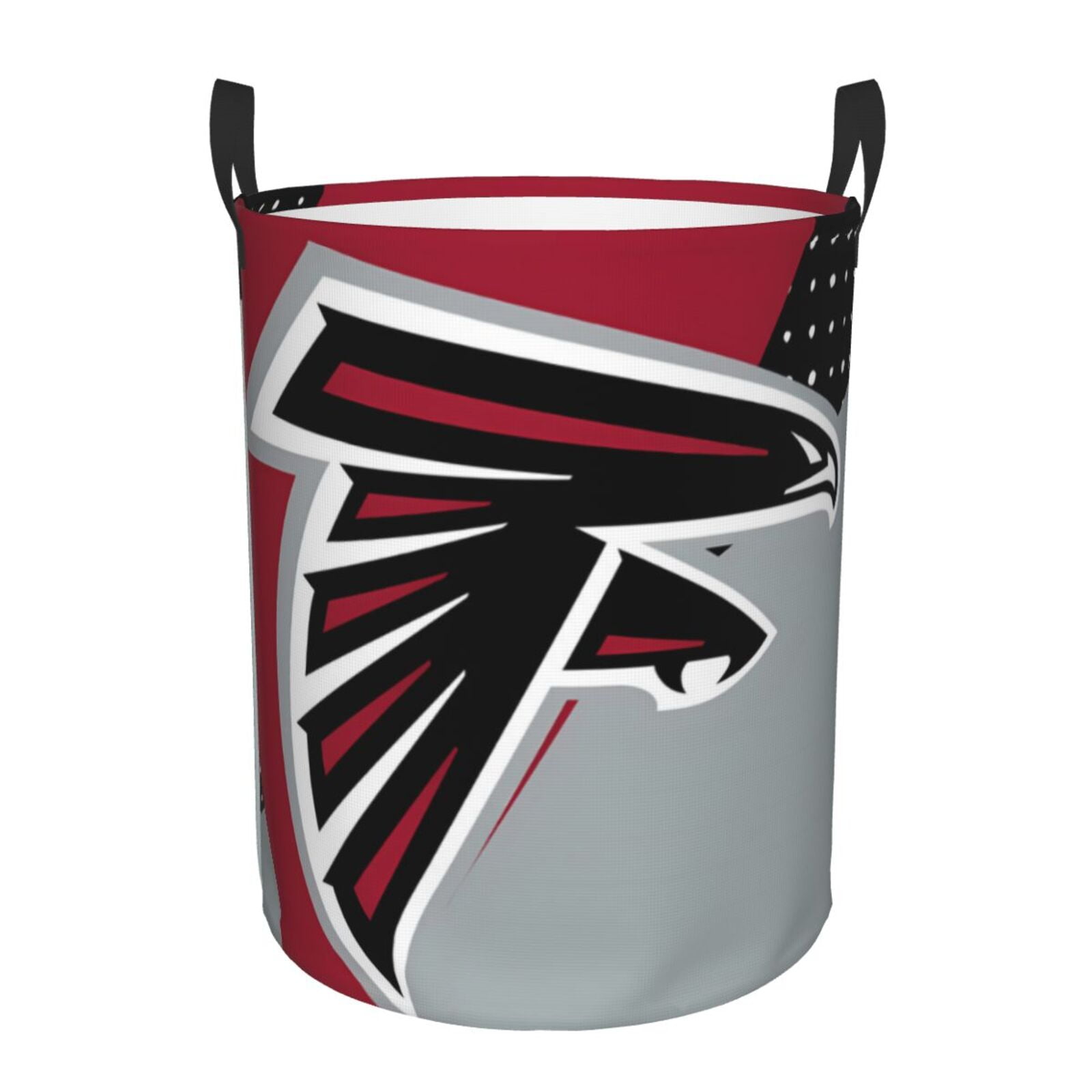 Falcons Football Team Theme Round Laundry Basket with Handle, Fan ...