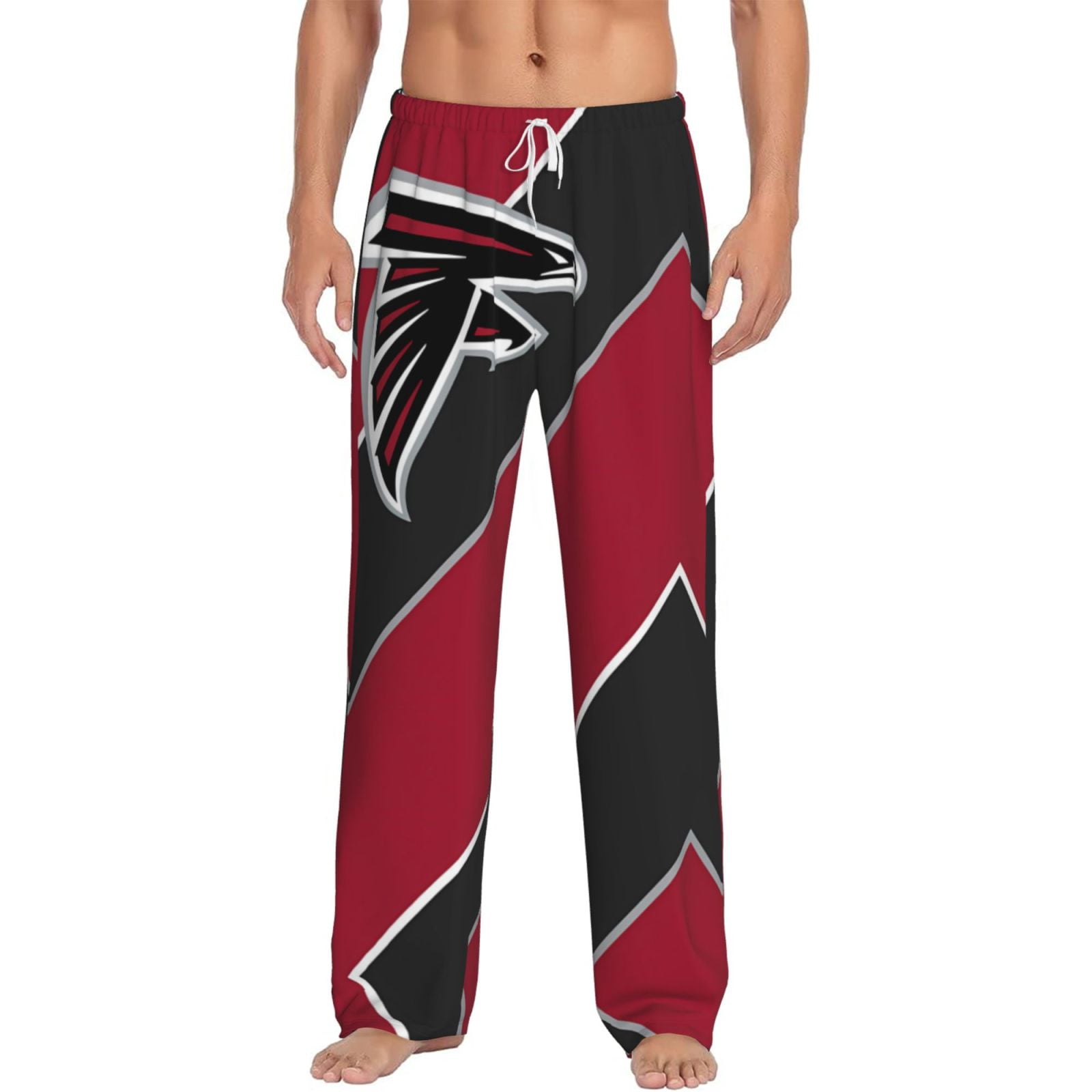 Falcons Football Team Themed Men's Long Pajama Pants with Side Pockets ...
