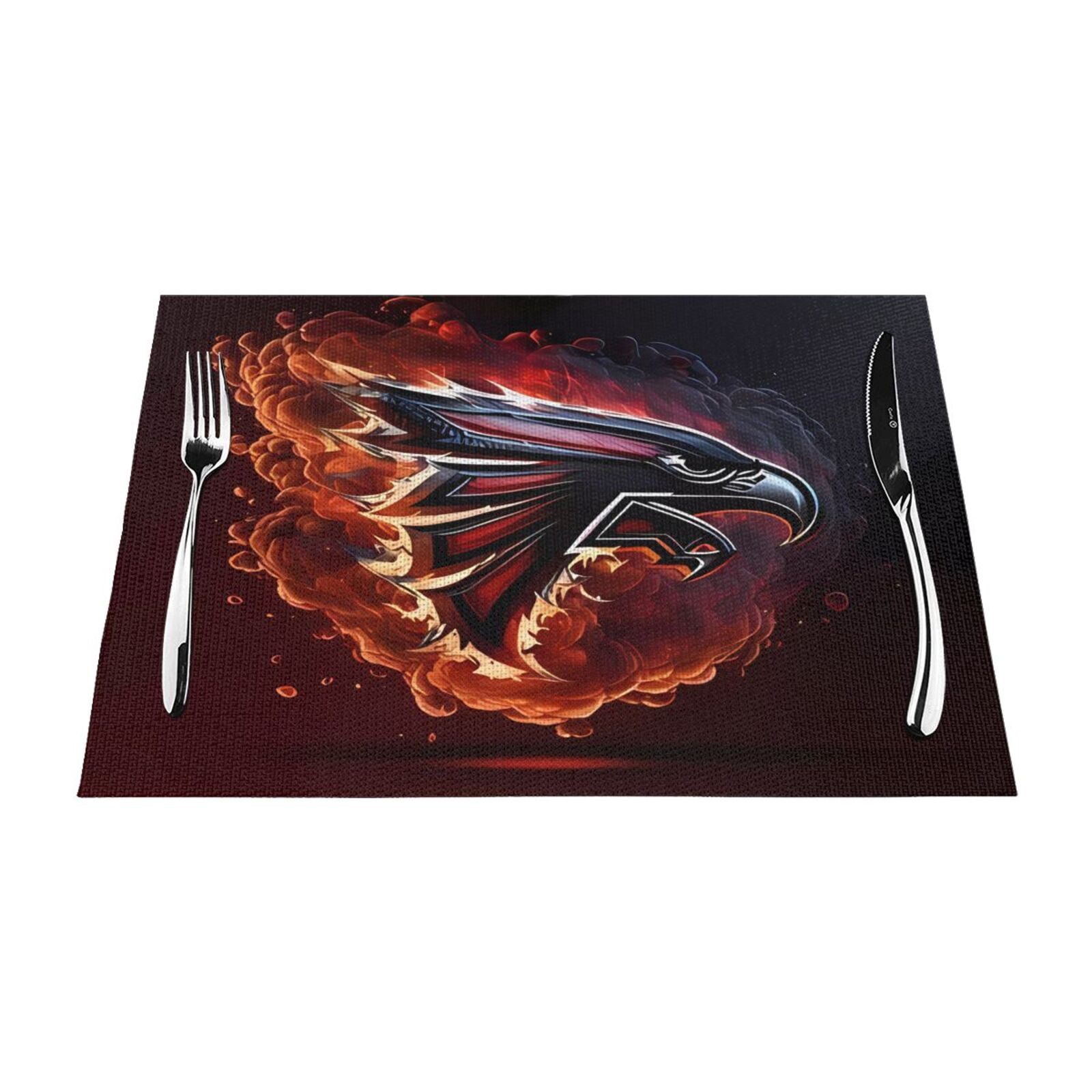 Falcons Team Pvc Woven Placemat 12x18in (1 Piece Pack, 4 Piece Pack, 6 ...