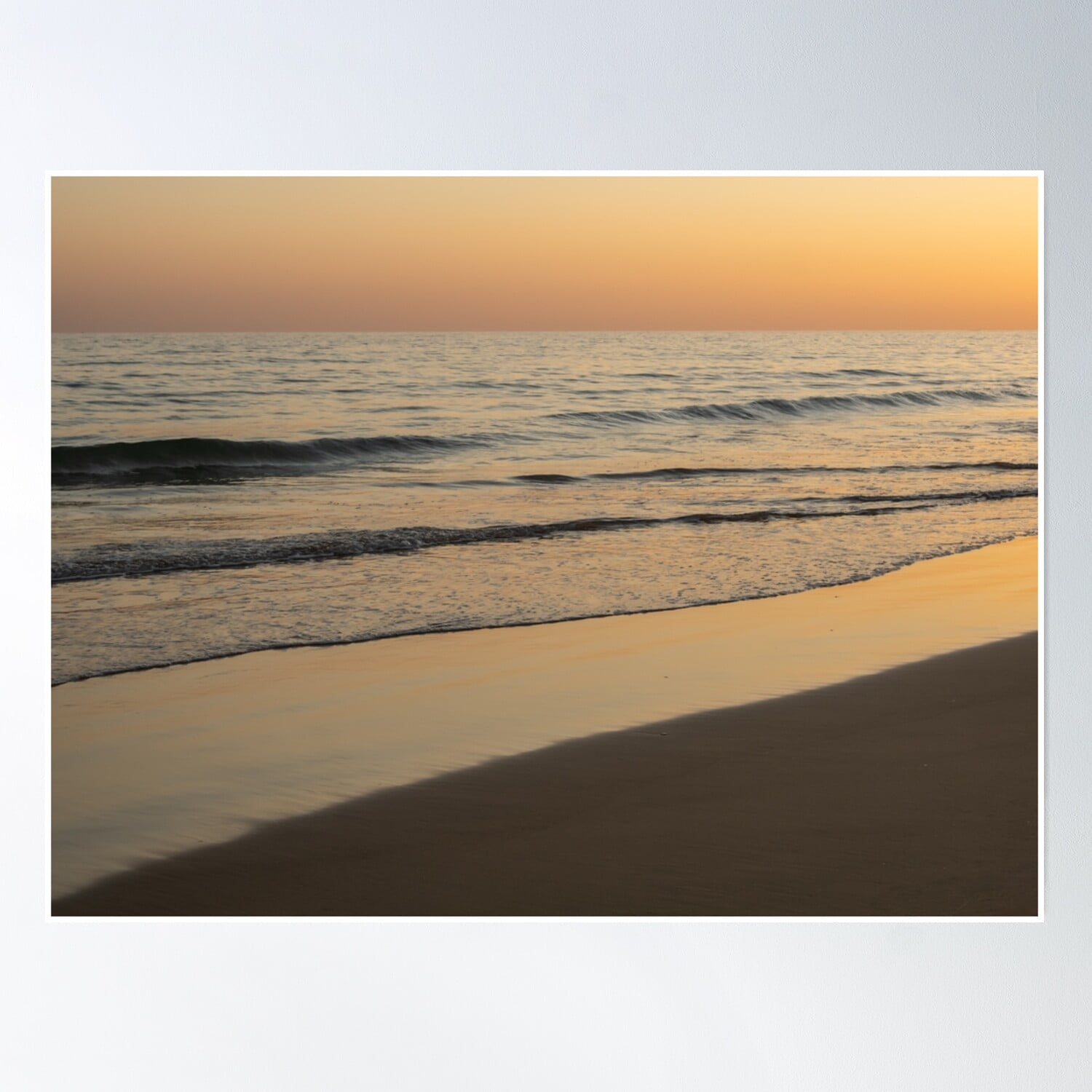 Falesia Beach Sunset Poster Wall Art, Modern Wall Decor, 12x18 UNFRAMED ...