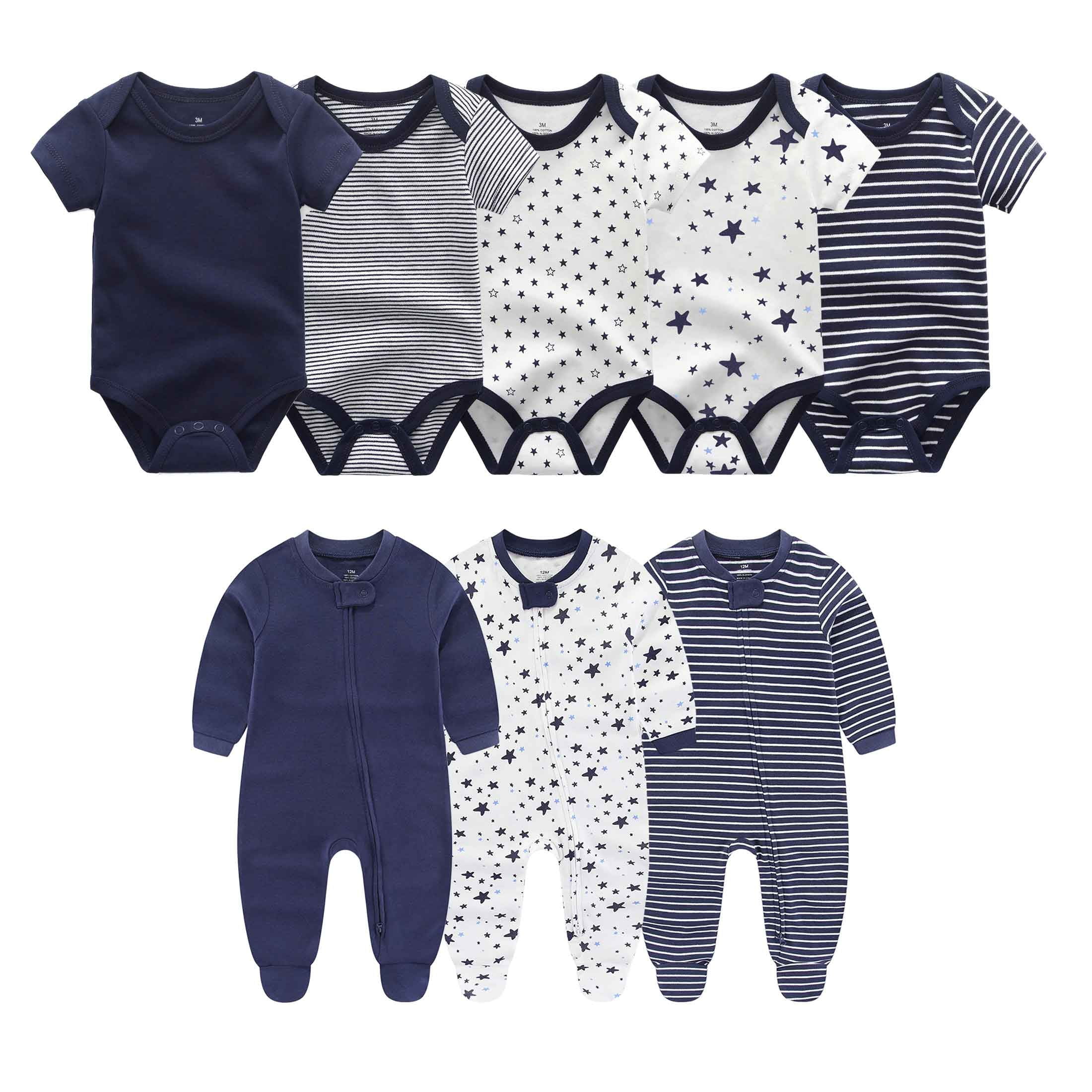 Falianni Unisex Newborn Essential 8-Pieces Cotton Soft Baby Layette ...