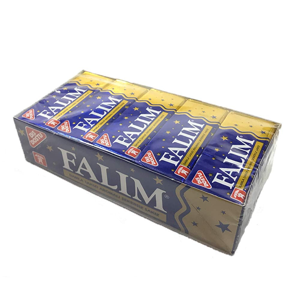 Falim Sugarless Plain Gum, BCF26 Mastic (20 Pack (100 Pieces ...