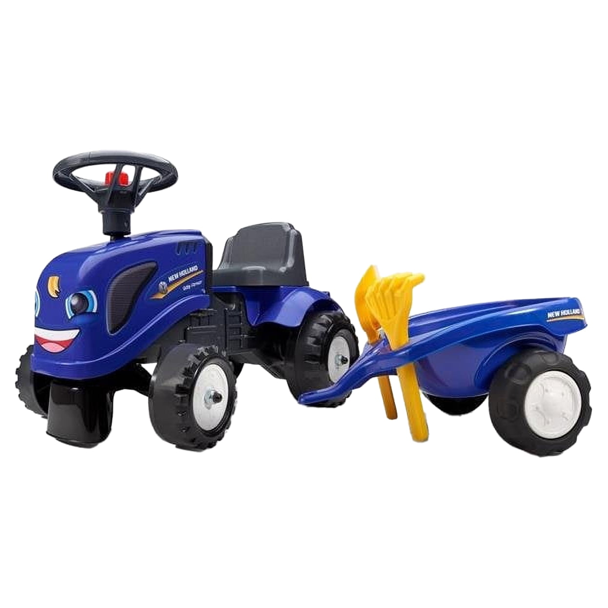 Falk FA280C New Holland Toddler Pedal Tractor, Trailer & Tools, Blue ...