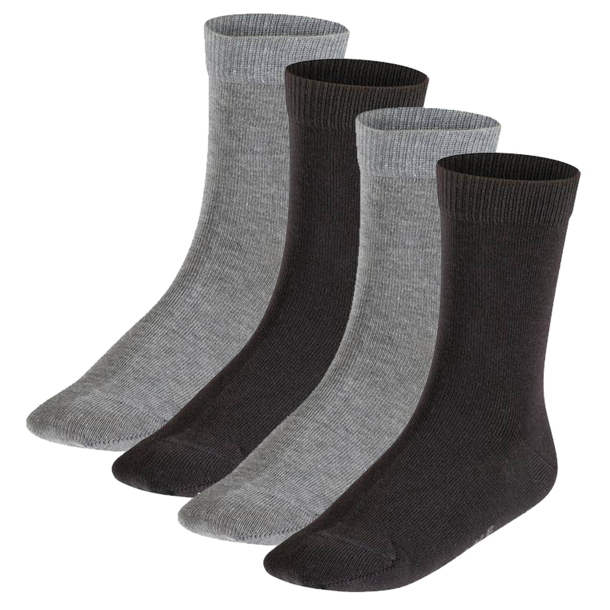 Falke Kids Socks, 2 Pack - Happy, Short Socks Black/Grey 23-26 ...