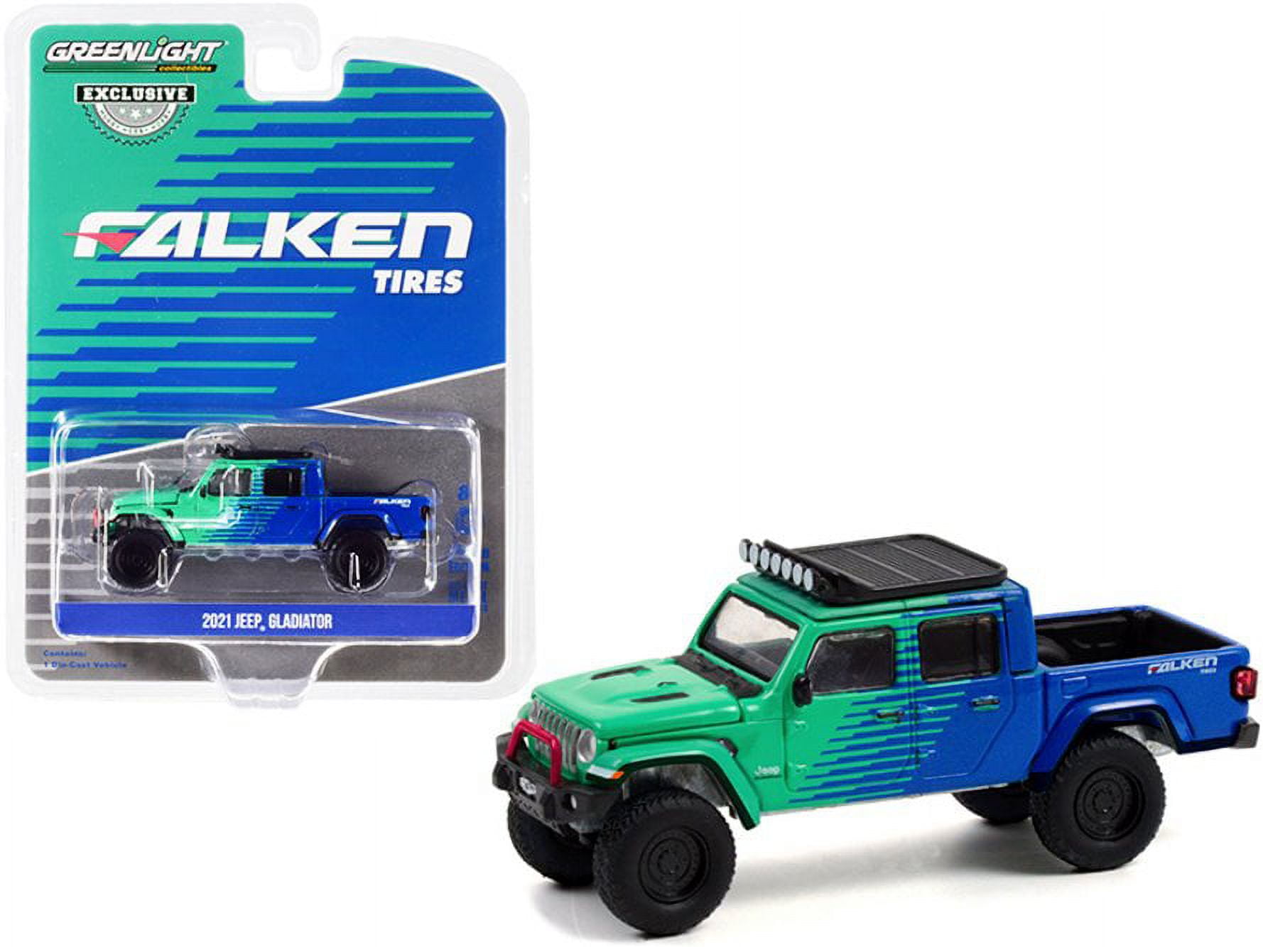 Greenlight Falken Tires 2021 Jeep Gladiator Pickup Truck, 1/64 Scale ...