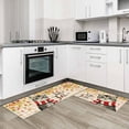 Fall 2 Pieces Non-Slip Kitchen Mat Set Thanksgiving Autumn Cat Leaves ...