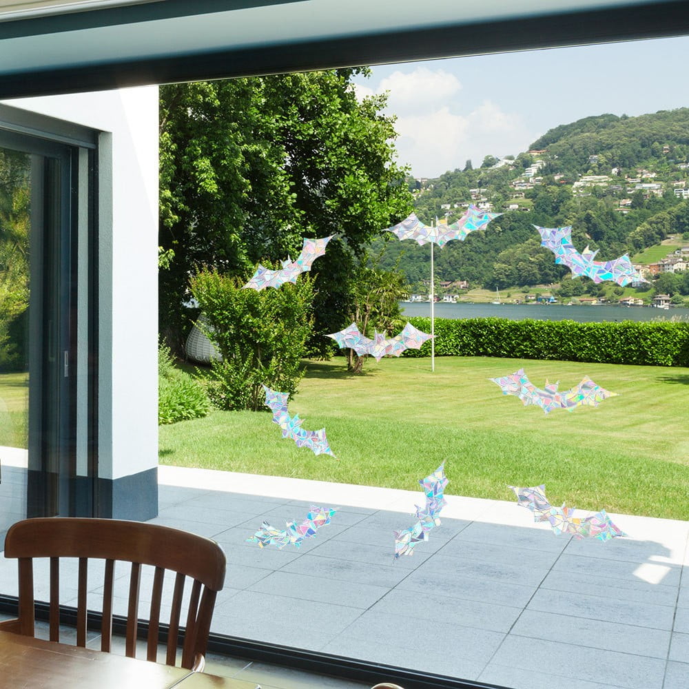 Fall 2024 Electrostatic Rainbow Refractor Bat Glass Sticker Set ...