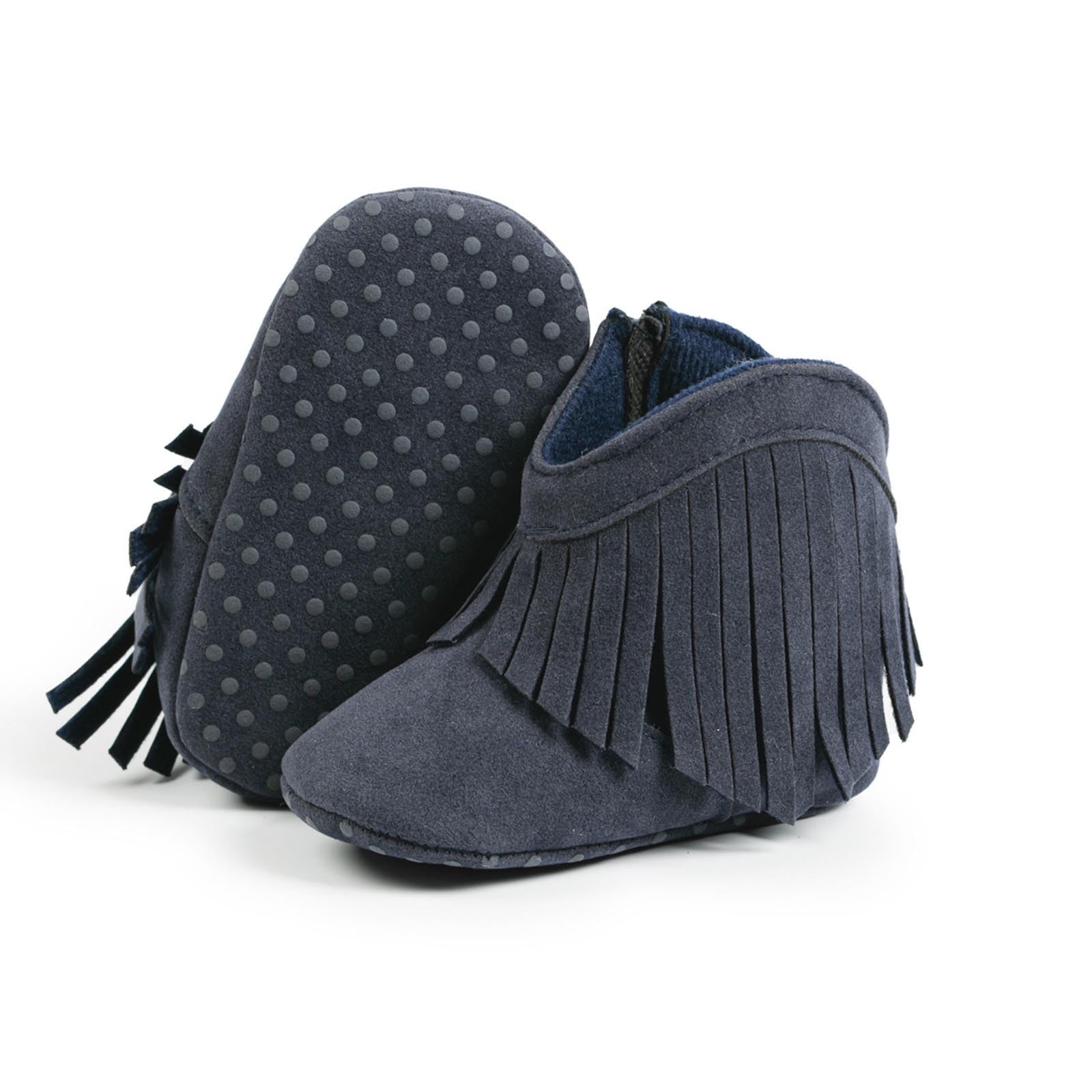 Fall And Winter Baby Shoes Fringed Boots Warm Boots Soft Bottom ...