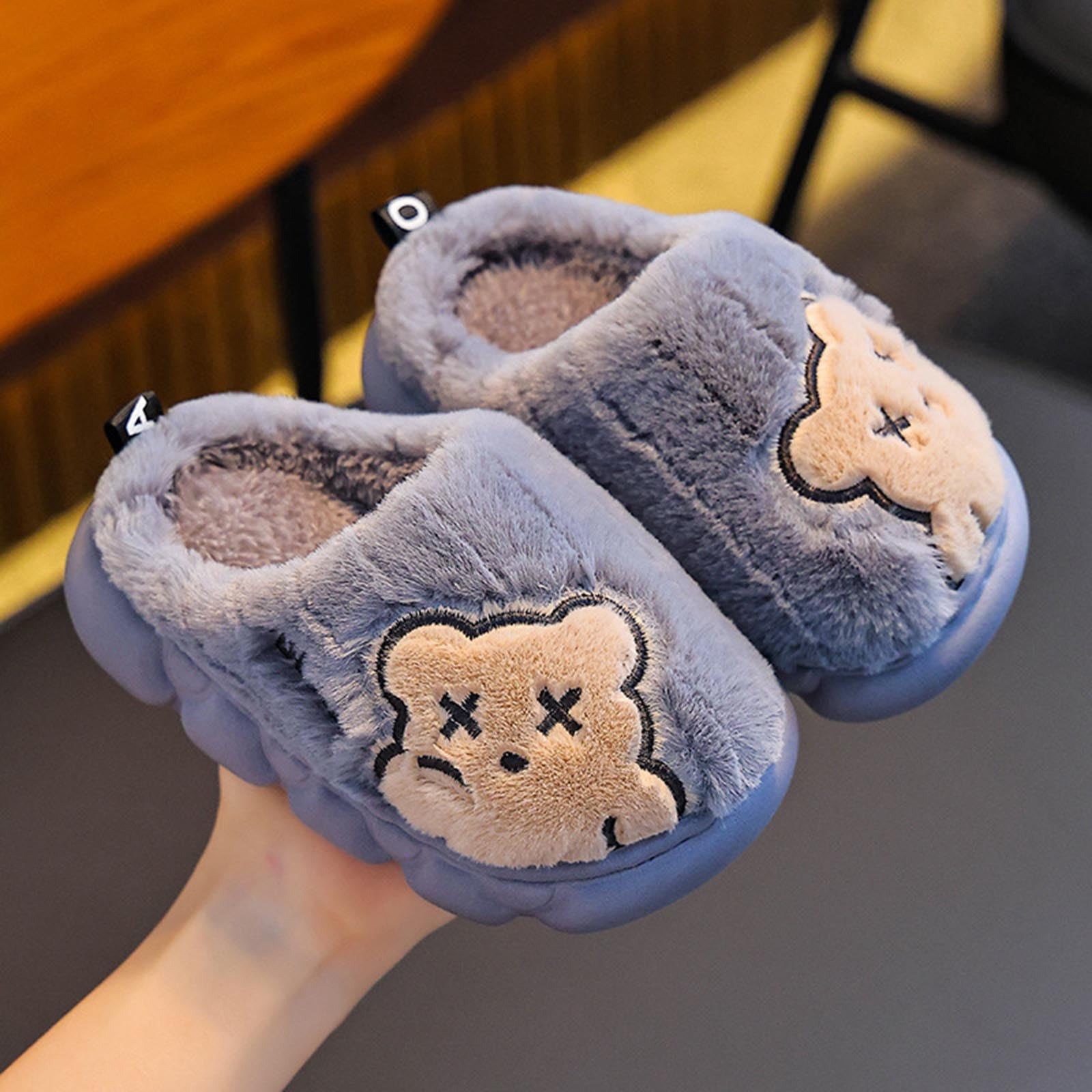 Fall And Winter Styles Of Girls' Warm Slippers Home Furnishings For ...