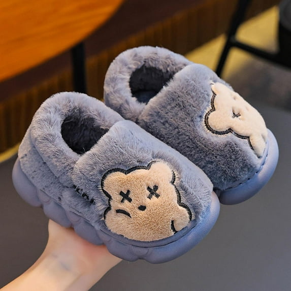 Fall And Winter Styles Of Girls' Warm Slippers Home Furnishings For ...