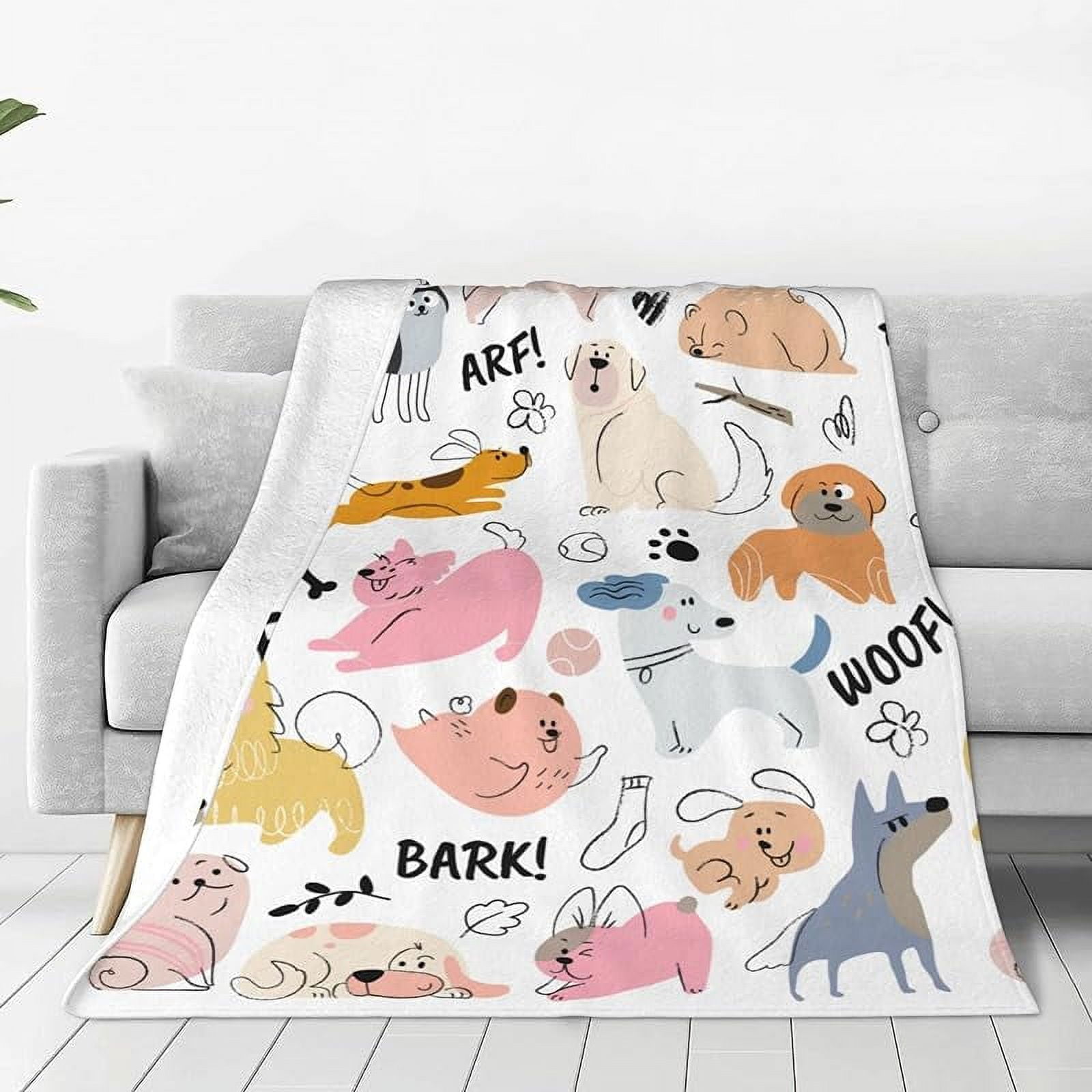 Fall Animal Soft Blanket All Season Fuzzy Throw Warm Lightweight ...