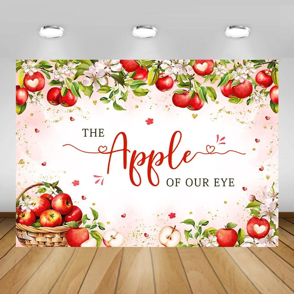 Fall Apple Baby Shower Photography Backdrop Apple of Our Eye Baby ...