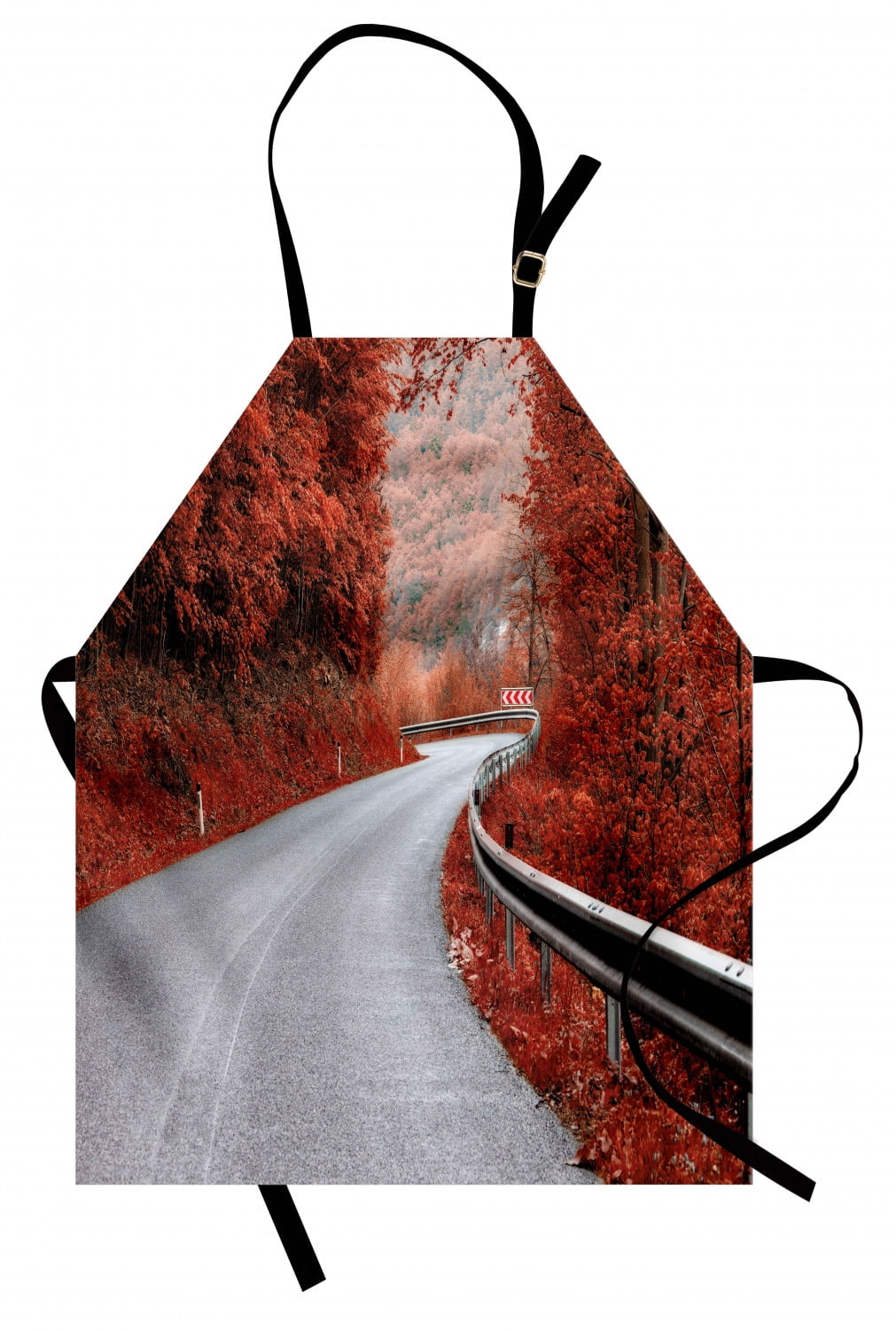 Fall Apron Dreamy Asphalt Road with Mid Autumn Colors Nobody Surreal ...