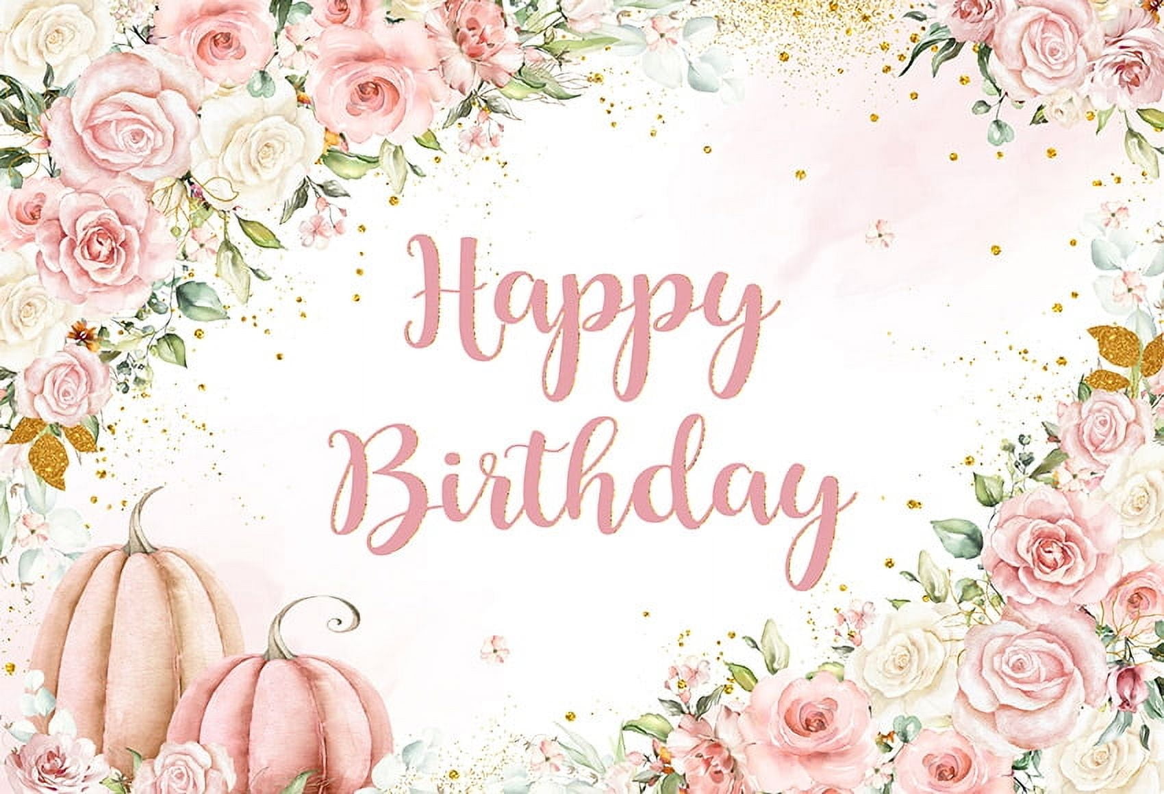 Fall Autumn Boho Floral Oh Baby Pumpkin Baby Shower Birthday Party r Photo Backdrop Studio ...