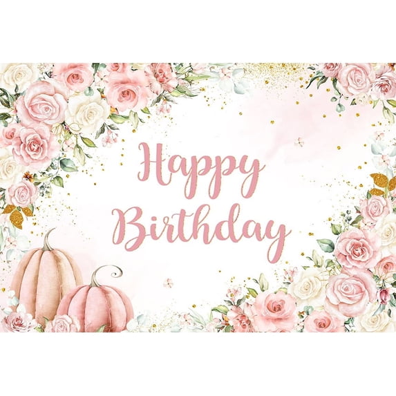Fall Autumn Boho Floral Oh Baby Pumpkin Baby Shower Birthday Party r ...