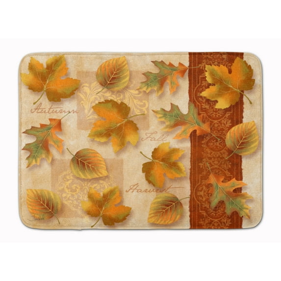 Fall Autumn Leaves Machine Washable Memory Foam Mat - Walmart.com