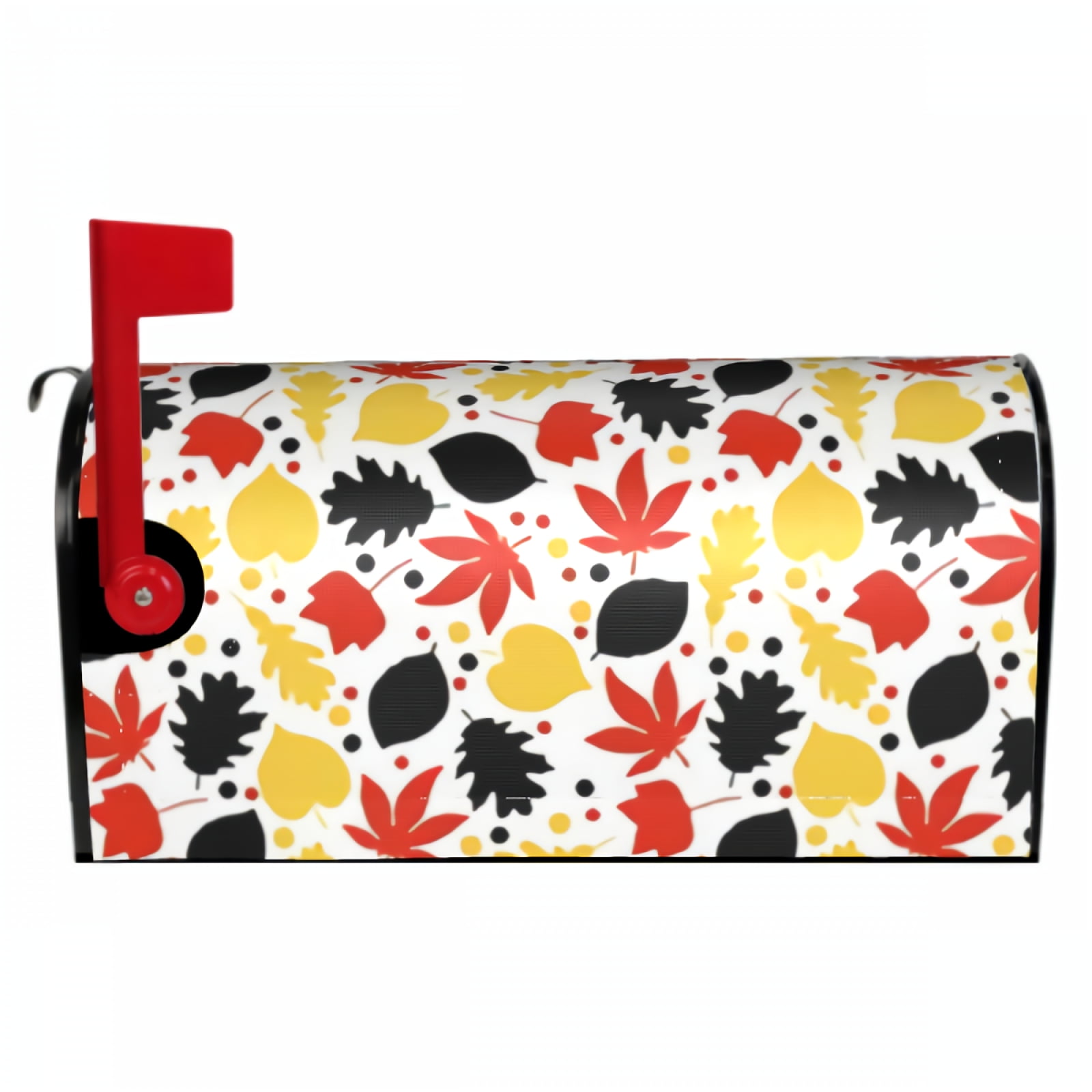 Fall Autumn Maple Leaf Mailbox Covers Orange Yellow Leaves Decorative ...