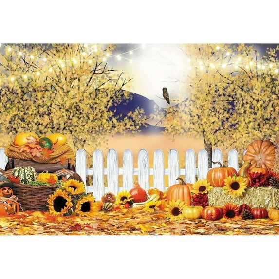 Fall Backdrop Thanksgiving Day Farm Barn Pumpkin Harvest Photography ...