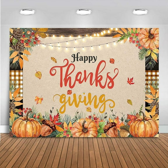 Fenyluxe Fall Photography Backdrop Thanksgiving Party Supplies Autumn ...