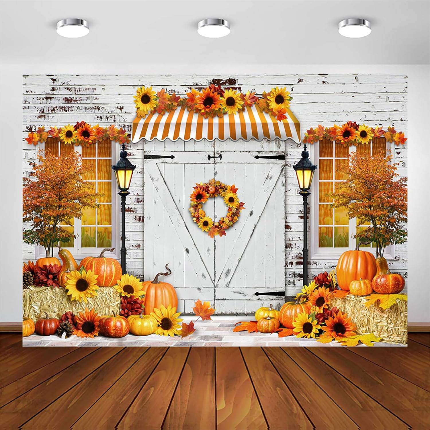 Fall Backdrops for Photography Autumn Pumpkin Sunflower Thanksgiving ...