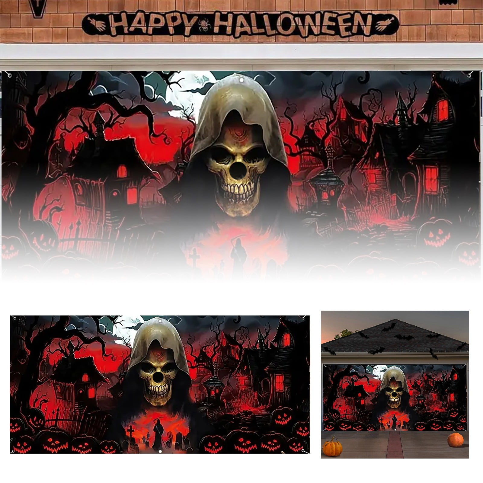 Fall Banner Outdoor Porch Flags Flag Small Nylon Banner Signs Flag Pole ...