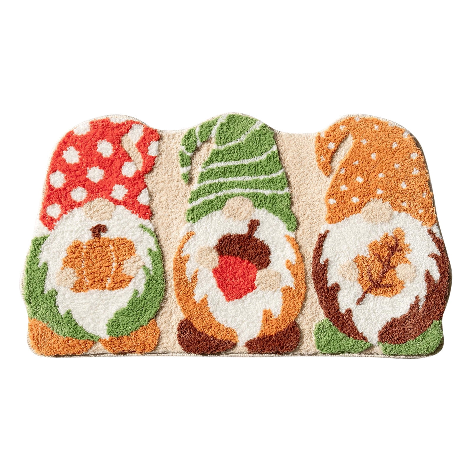 Fall Bathroom Rugs Orange Cute Bath Mat For Entryway Bathroom Decor ...