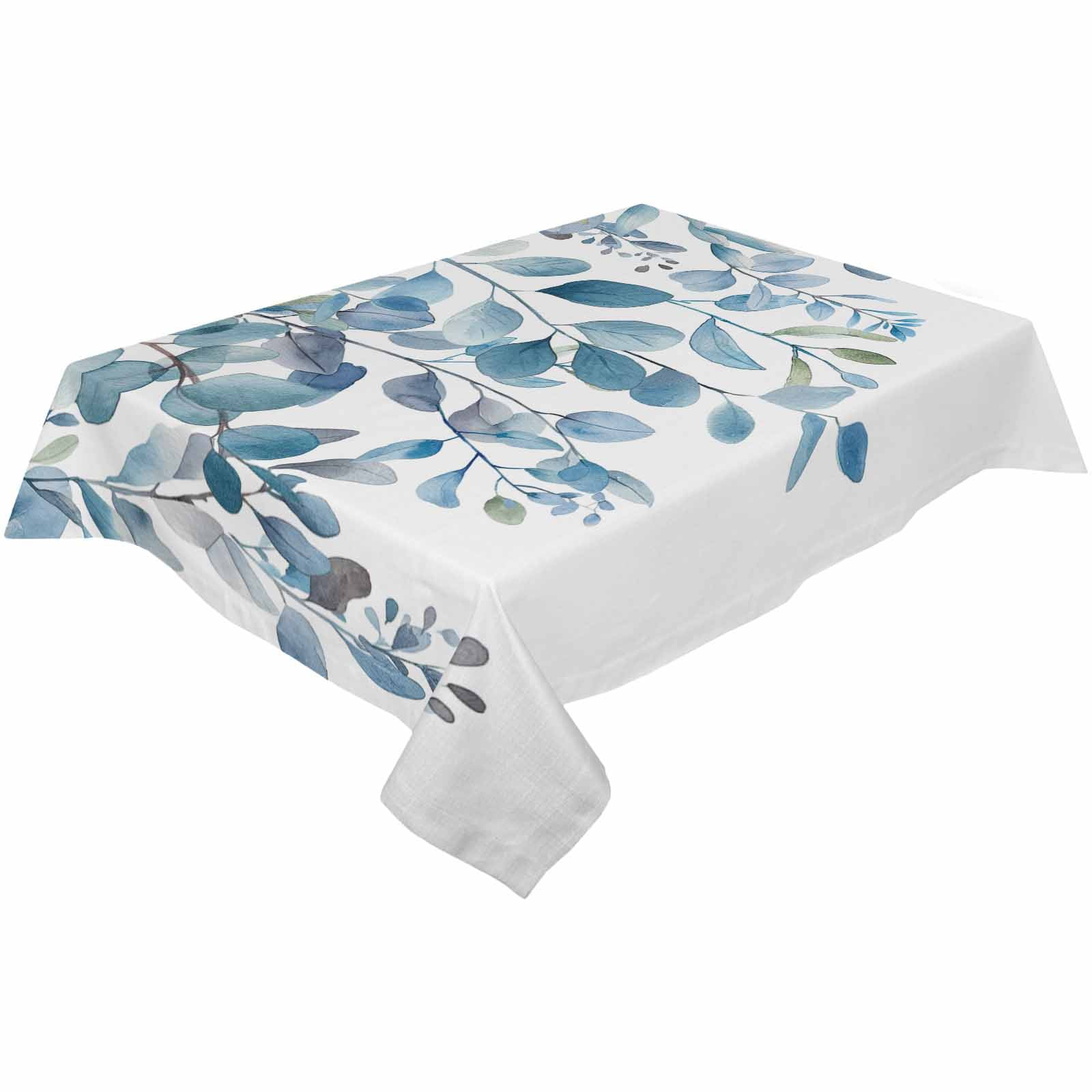 Fall Blue Eucalyptus Rectangle Tablecloths 54x87,Thanksgiving Autumn ...